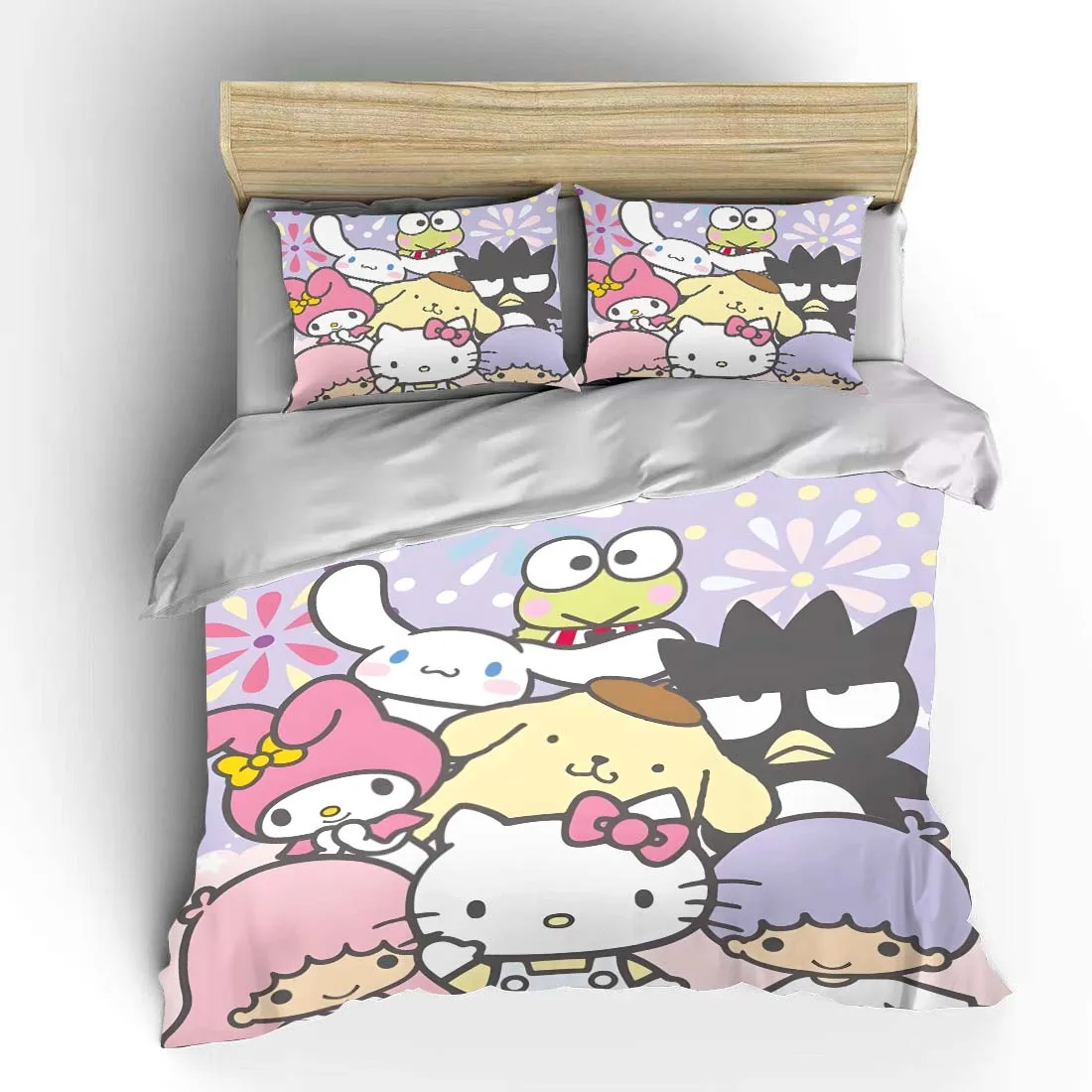Sanrio-Family-All-Character-Bedding-Set-Quilt-3-Pieces-Duvet-Cover-Us ...