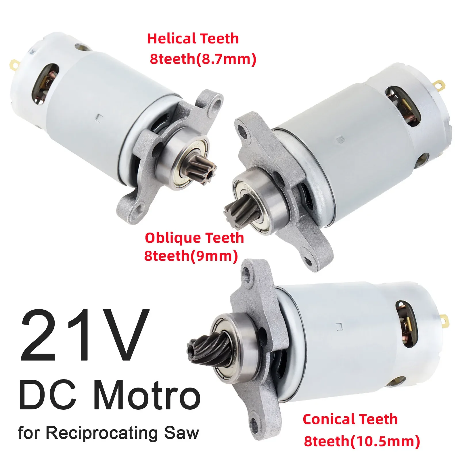 8-Teeth-RS550-DC-Motor-Power-Reciprocating-Saw-Motor-for-Electric-Saw ...