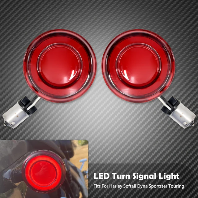 Motorcycle LED Turn Signal Conversions Light 1156 Bullet Front Rear ...