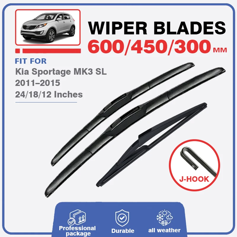 Car Wiper Blades For Kia Sportage MK3 SL 2011 - 2015 Car Windscreen ...