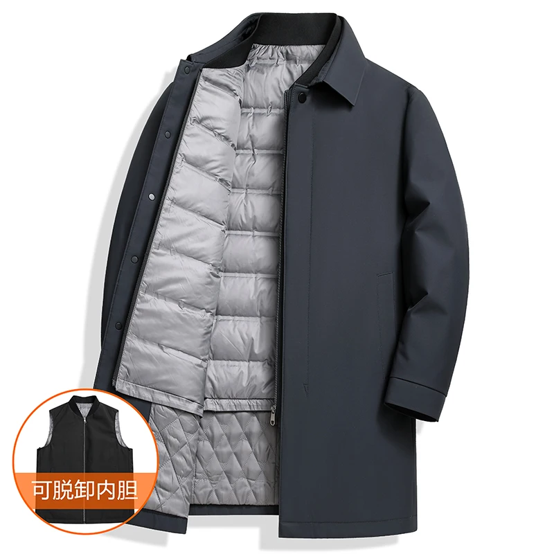 2024-Winter-New-Men-s-Long-style-Casual-winter-jackets-Men-Detachable ...