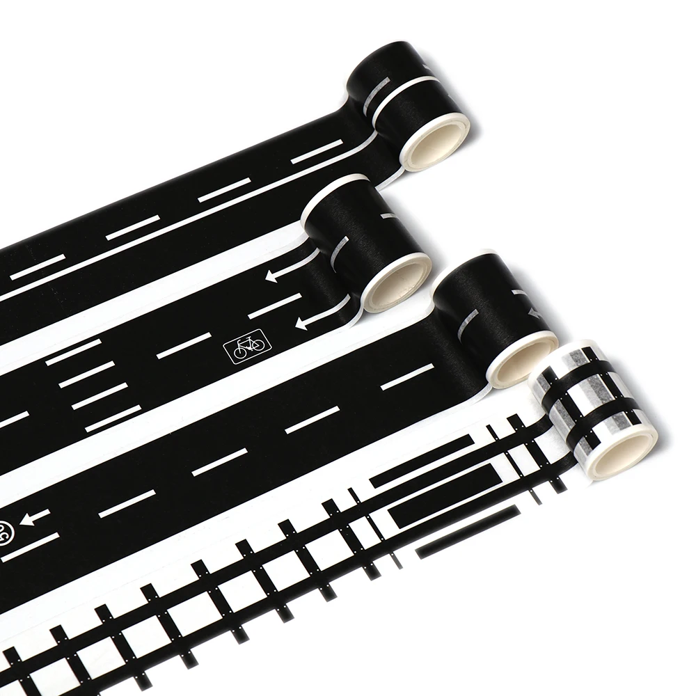 1-5Pcs-Creative-Traffic-Road-Sticker-Railway-Road-Tape-DIY-Road-Route ...
