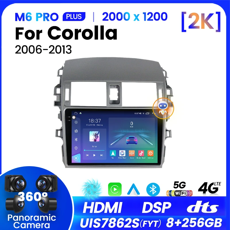 Mekede-M6Pro-Plus-Car-Radio-Android-12-Multimedia-Player-for-Toyota ...