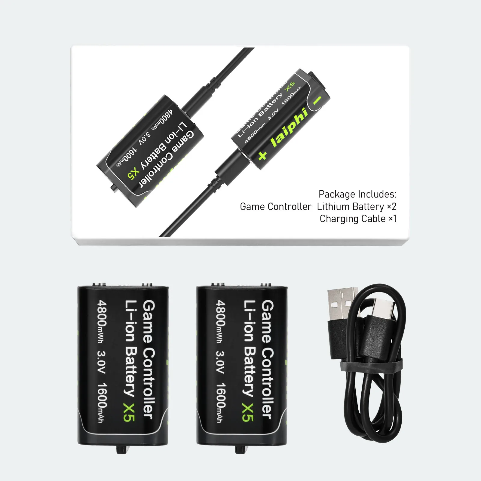 laiphi Xbox one battery 4850mWh rechargeable lithium battery for XBOX ...