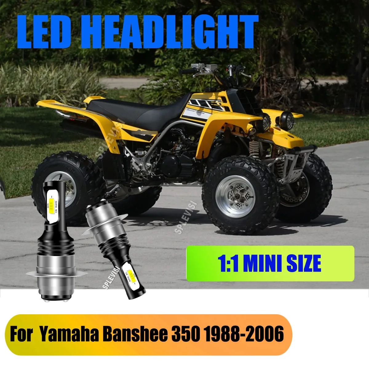 2x H6 H6M P15D LED Headlights-2025 Version Wireless Lights Easy ...