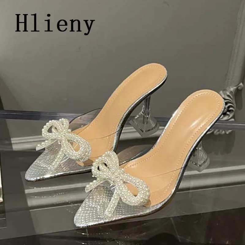 Hlieny-Fashion-Butterfly-knot-String-Bead-Slippers-Women-Pointed-Toe ...