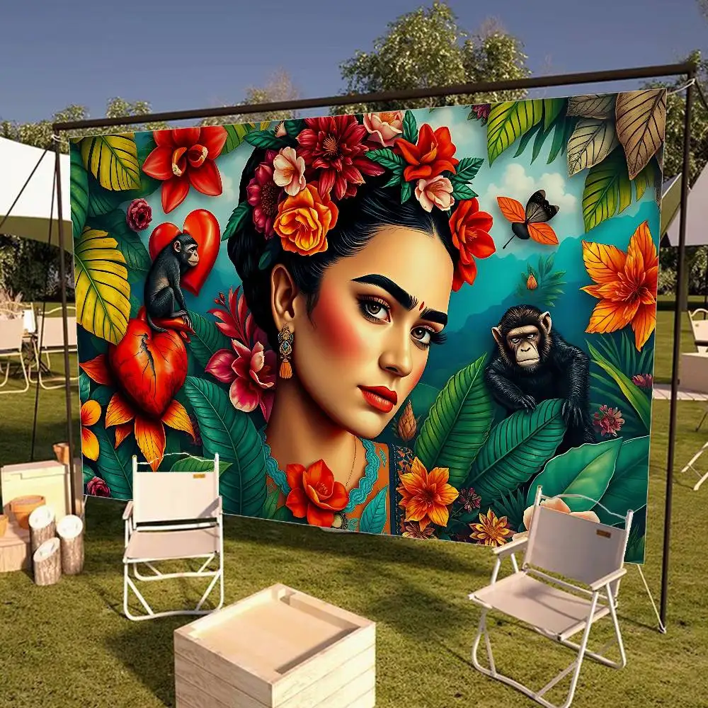 Painting F-frida K-kahlos Art Family Gatherings Outdoor Atmosphere ...