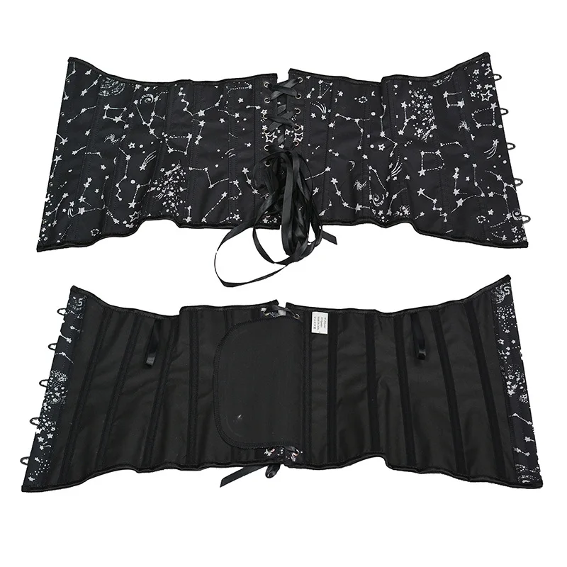 Stars-Printing-5-Button-30cm-Shaping-Waist-12-Fish-Bones-Strap-Palace ...