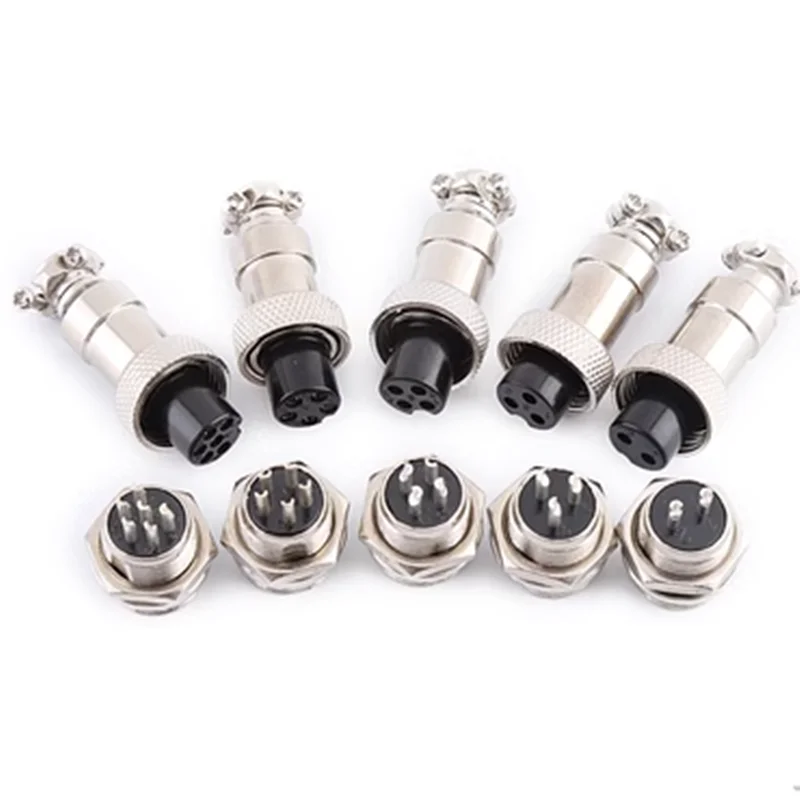 1Set-GX12-2-3-4-5-6Pin-Male-Female-12mm-Docking-Aviation-Socket-Plug ...