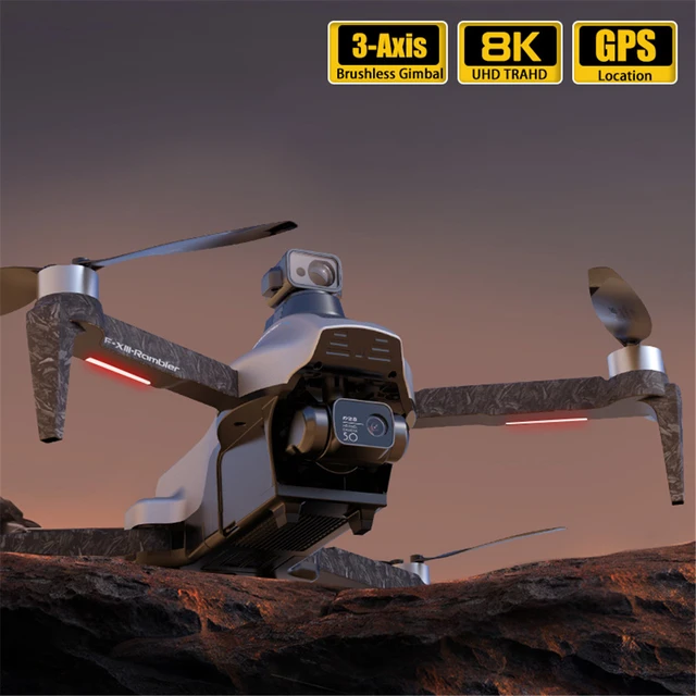 F13 RC Drone 8K Profesional GPS 5 km FPV Drones with Camera HD EIS 3-axis Anti-Shake Gimbal ...