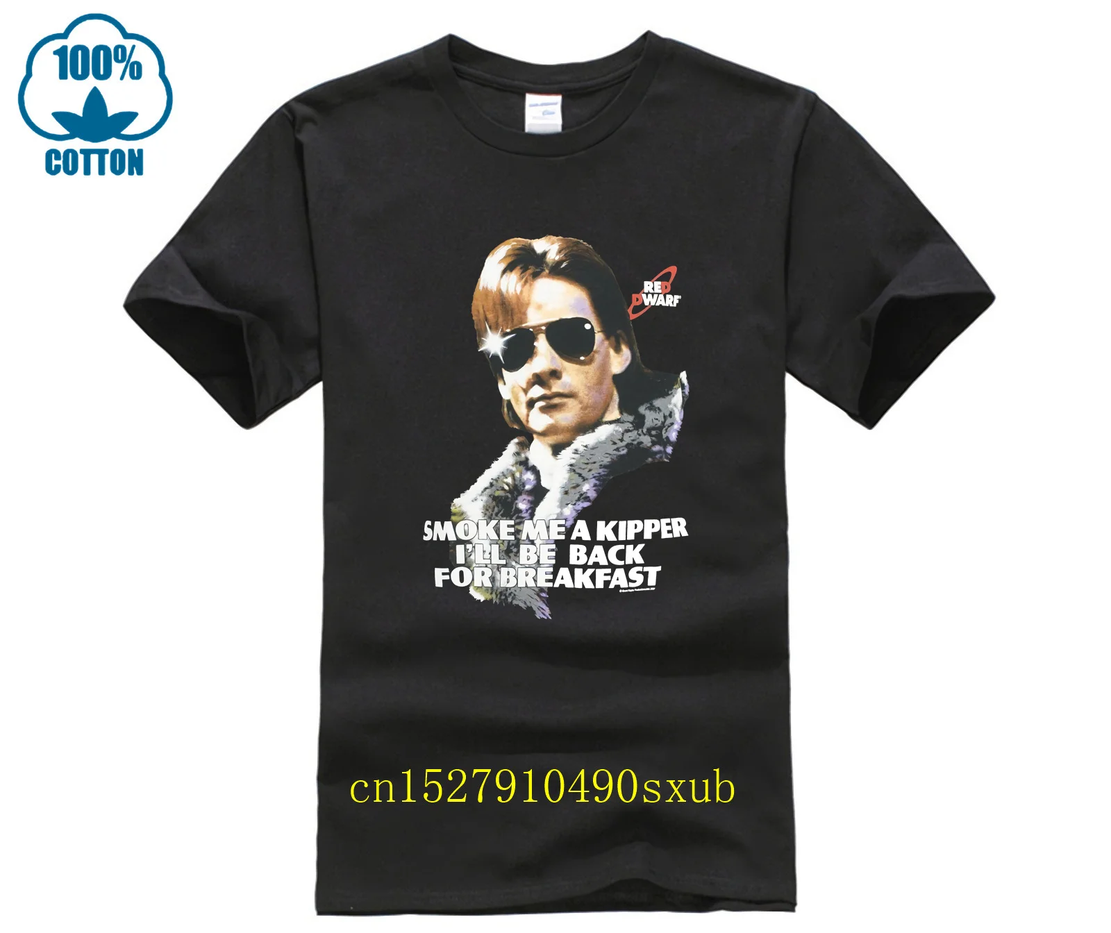 Men's Print Casual 100% Cotton T Shirt Popular Red Dwarf Ace Rimmer ...