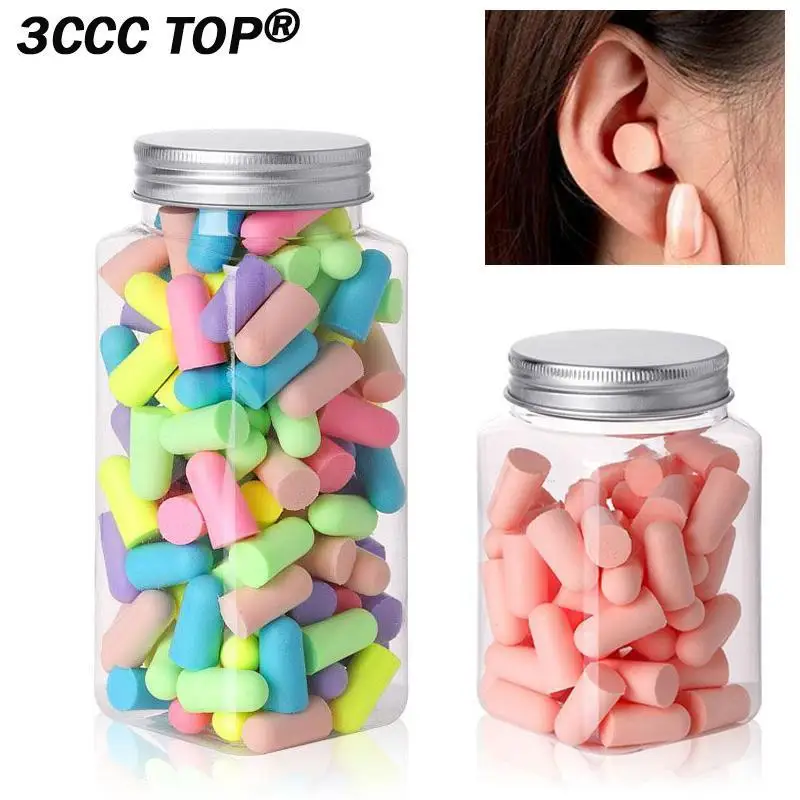 24-60-120Pcs-Soft-Sponge-Soundproof-Earplugs-Sleeping-Ear-Plugs-For ...