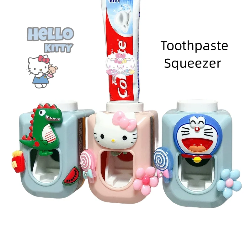 Toothpaste-Squeezer-Hello-Kitty-Cute-Wall-Mounted-Fully-Automatic-Child ...