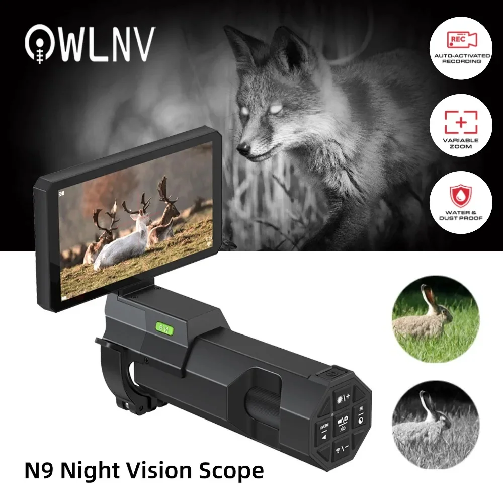OWLNV-N9-Night-Vision-Scope-for-Hunting-Monocular-1080P-with-IR-850nm ...