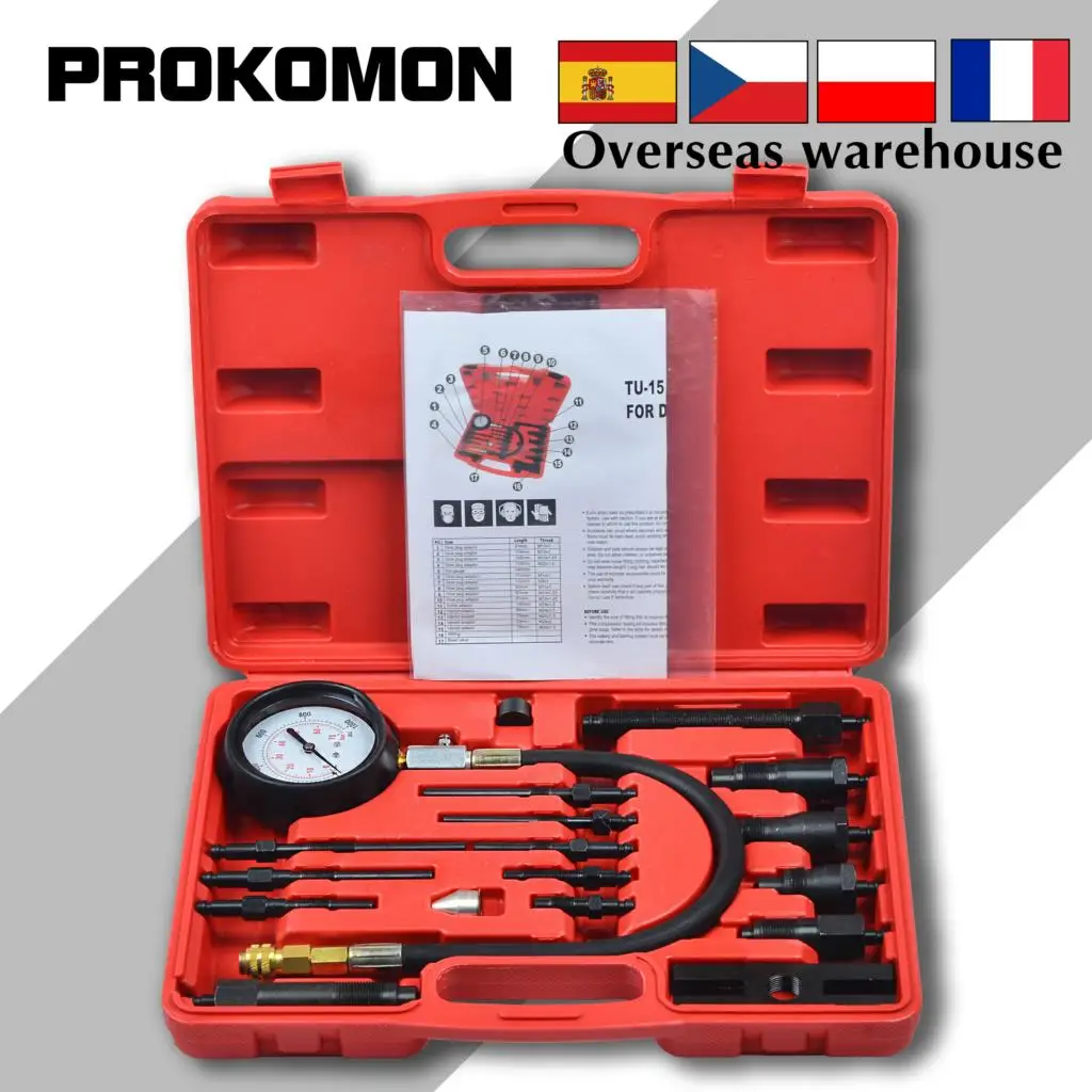 Prokomon-Diesel-Engine-Compression-Cylinder-Pressure-Tester-Gauge-Kit ...