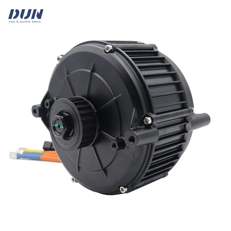QS165 35H Rated 5KW Peak 10KW 7000RPM Belt Design QS Mid-Drive Motor ...