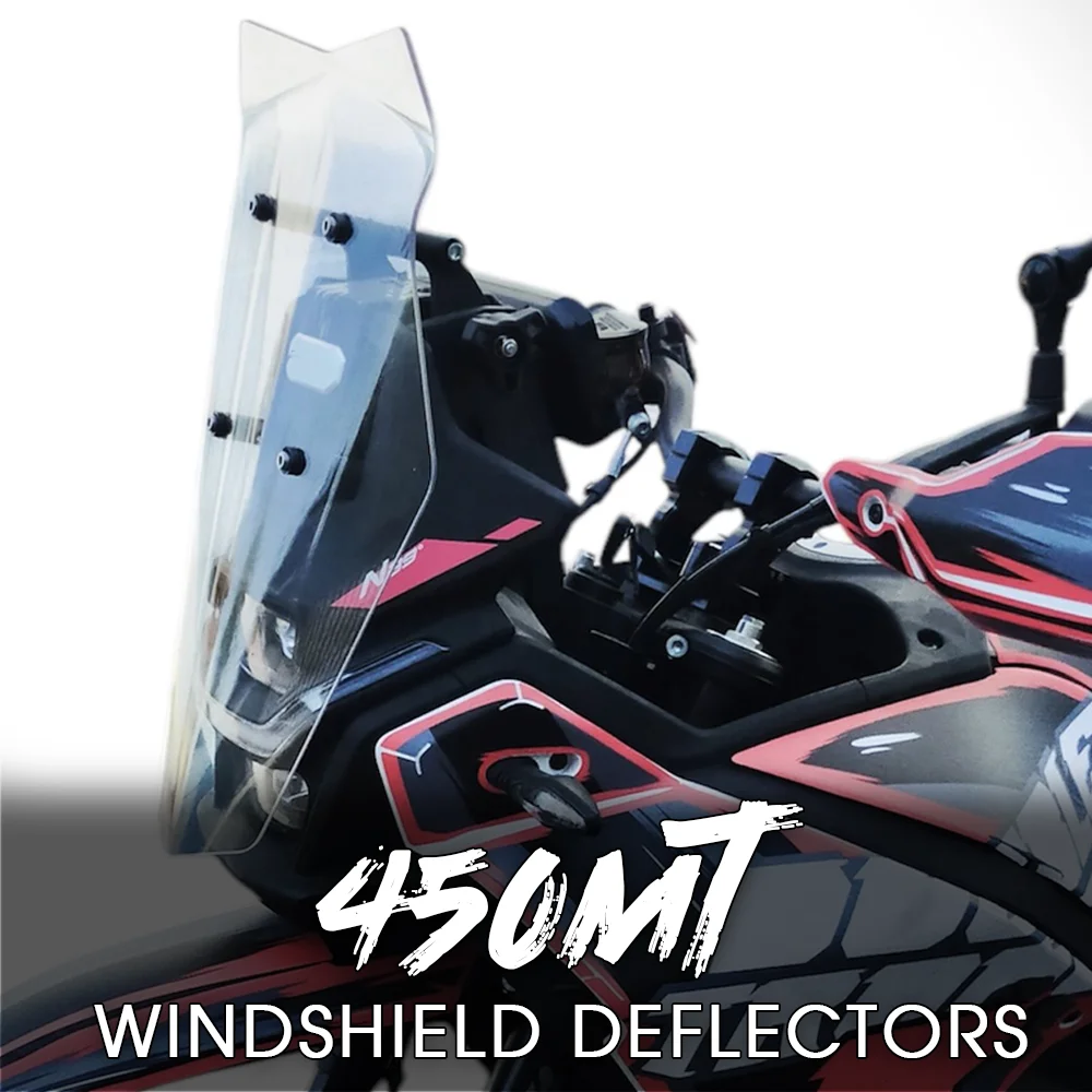 MT450 Motorcycle Rally Windshield For CFMOTO 450MT Accessories ...