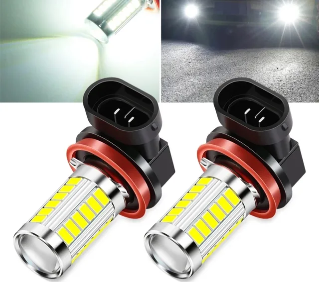 2pcs Front LED Fog Light Lamp With Bulbs Car Lights 7P6941699 7P6941700 ...