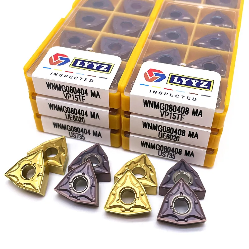 Wnmg080404 Ma Vp15tf/ue6020/us735 Carbide Inserts External Turning Tool Wnmg 080404 Lathe Tools ...