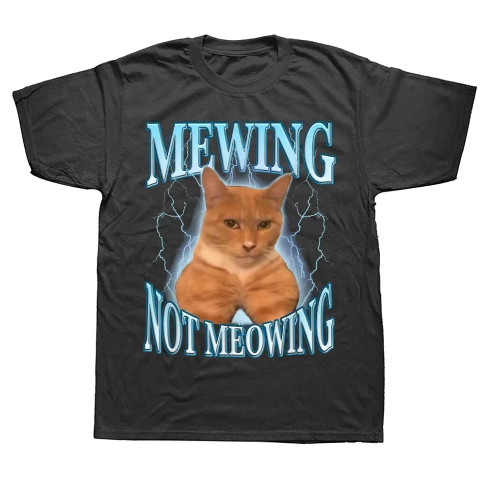 Mewing-Camiseta-con-estampado-divertido-de-gatos-para-hombre-y-mujer ...