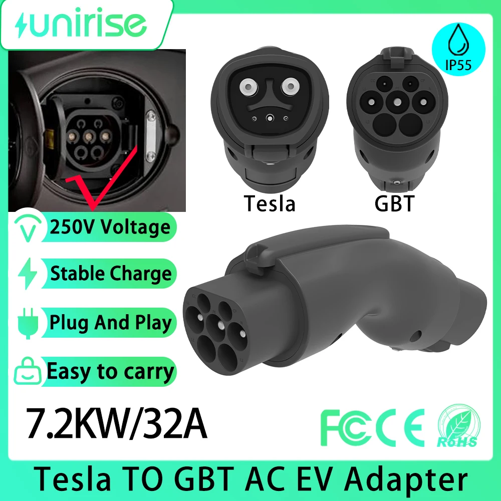 32A Tesla (NACS) to GB/T Electric Vehicle Charging Adapter Convert ...