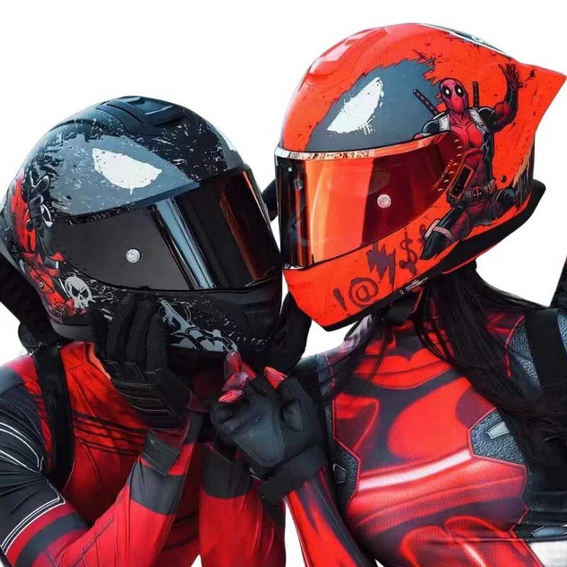 Deadpool Motorcycle Helmet