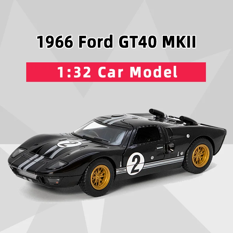 kinsmart-1966-Ford-GT40-MKII-Retro-Sports-Car-Alloy-Diecast-Car-Model-1 ...