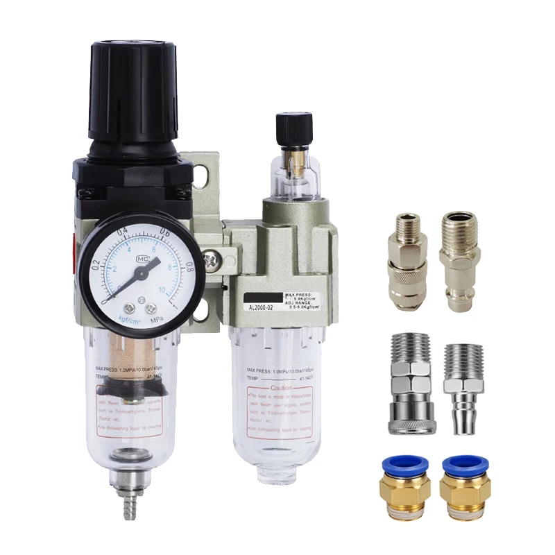 Air Compressor Pressure Reducing Valve Pneumatic Water Oil Separator ...