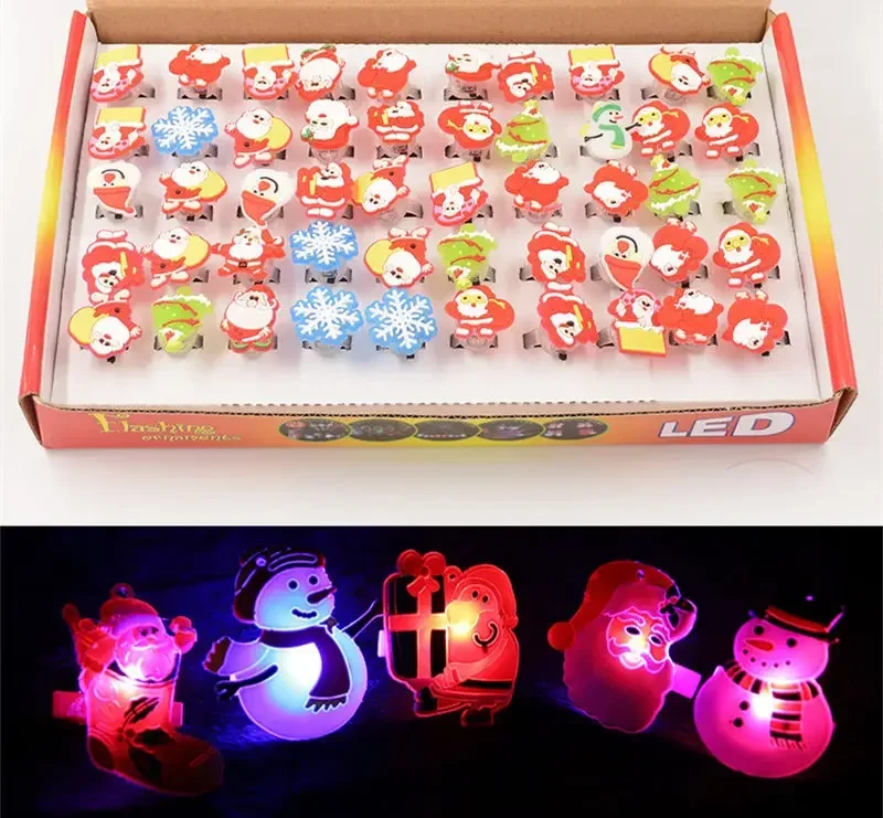 Funny-50pcs-lot-Flashing-LED-Light-Up-Toys-Christmas-Santa-Claus ...