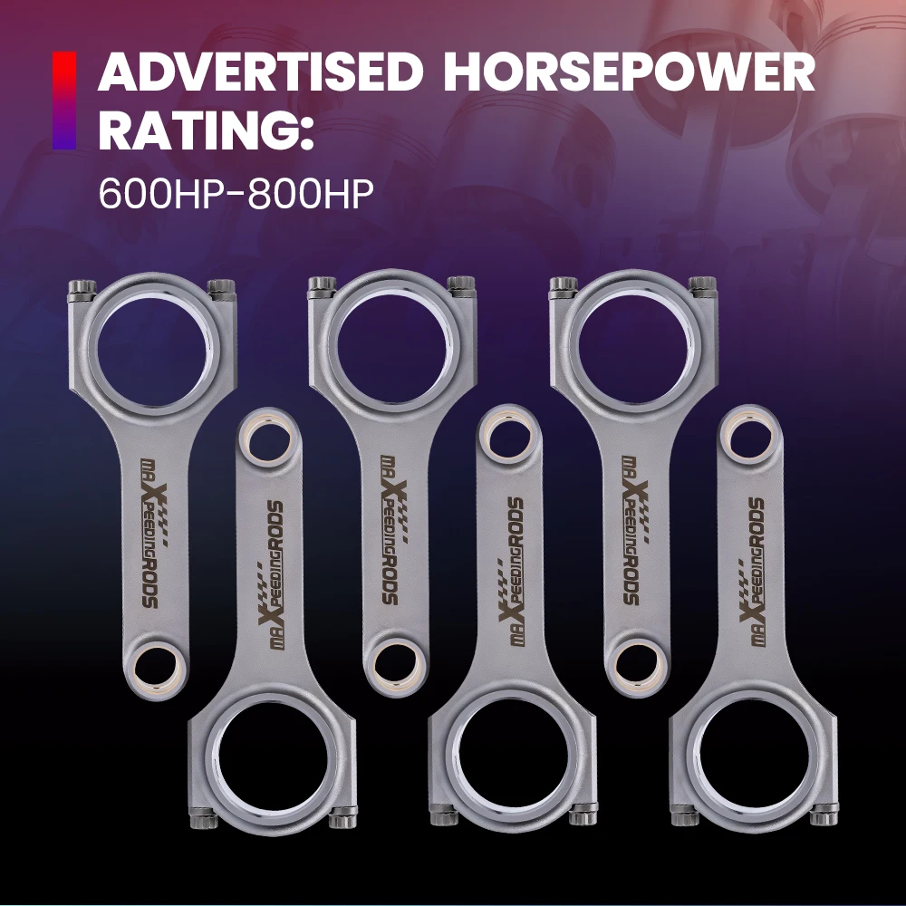 6x-Connecting-Rods-Set-for-Nissan-RB26-RB28-Skyline-R32-R33-R34-Conrod ...