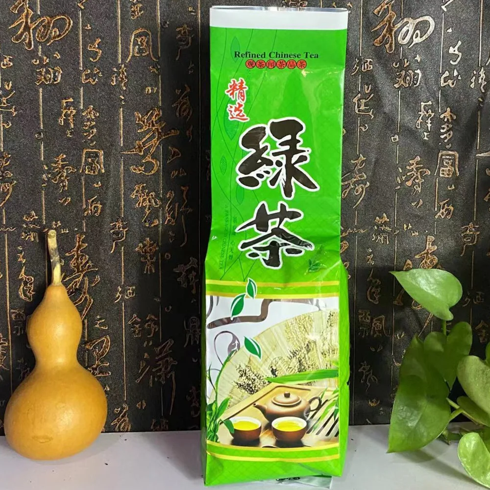 250 G Queshe Törmelék Tea Táska Cipzáras Táskák Kínai Törött Zöld ...