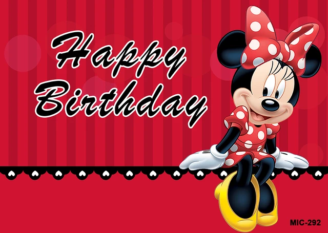 Minnie Mouse Happy Birthday Background