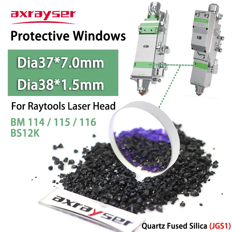 Raytools-Protective-Windows-Laser-Lens-Dia37x7-Dia38x1-5mm-Silica ...