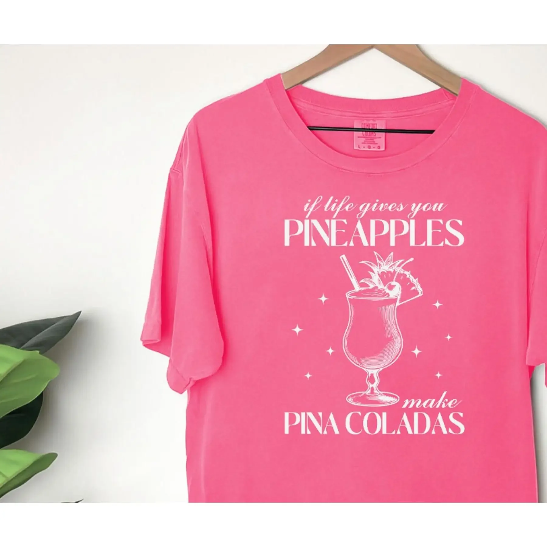 Comfort Colors T Shirt Pina Coladas Funny Girly Coquette Matching ...