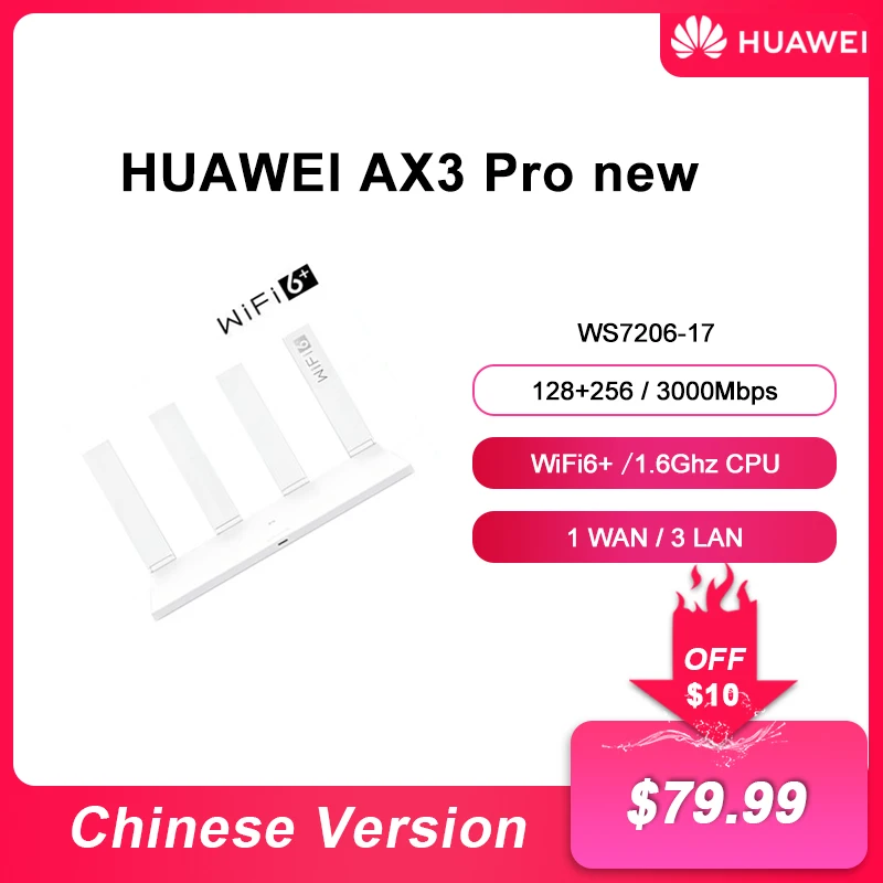 Chinese-Version-HUAWEI-AX3-Pro-new-WS7206-17-WiFi-6-Gigabit-3000Mbps-Repeater-Amplifier-Mesh ...
