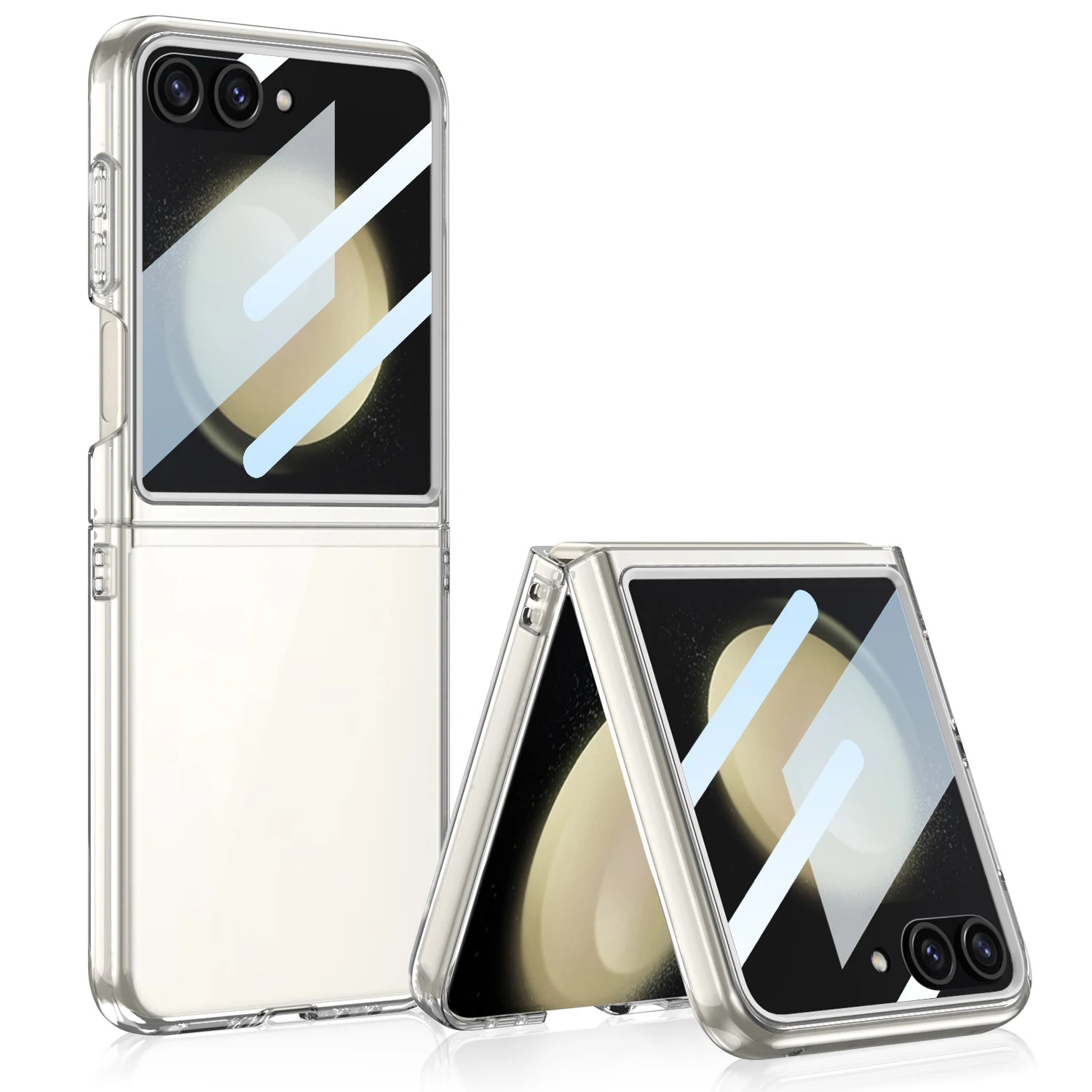 For-Samsung-Galaxy-Z-Flip-5-Case-Ultra-thin-Colorful-Transparent-PC ...