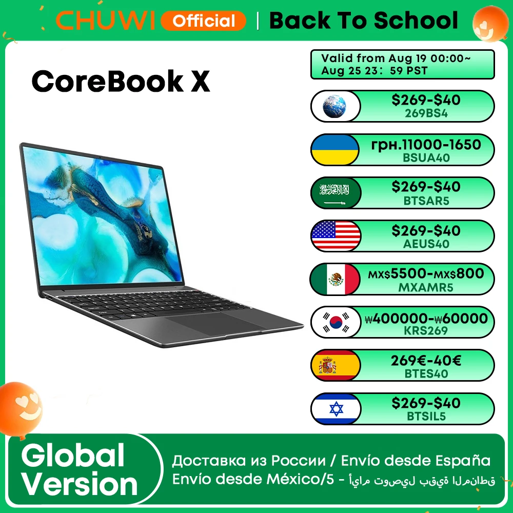 CHUWI-CoreBook-X-Gaming-Laptop-14-1-inch-FHD-IPS-Screen-Intel-Six-Cores ...