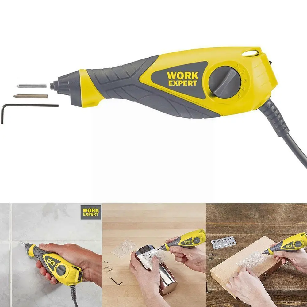 Mini Elektromos Metszet Tollfa Faragócsiszoló Üveg Szerszám Gravírozó ...