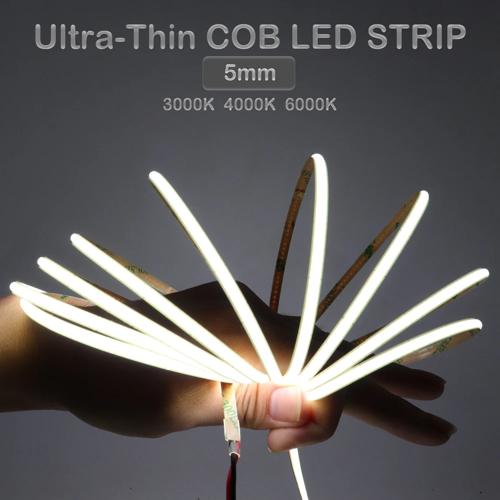 Ultra-thin-FOB-COB-LED-Strip-384Leds-m-High-Density-Flexible-LED-Lights ...