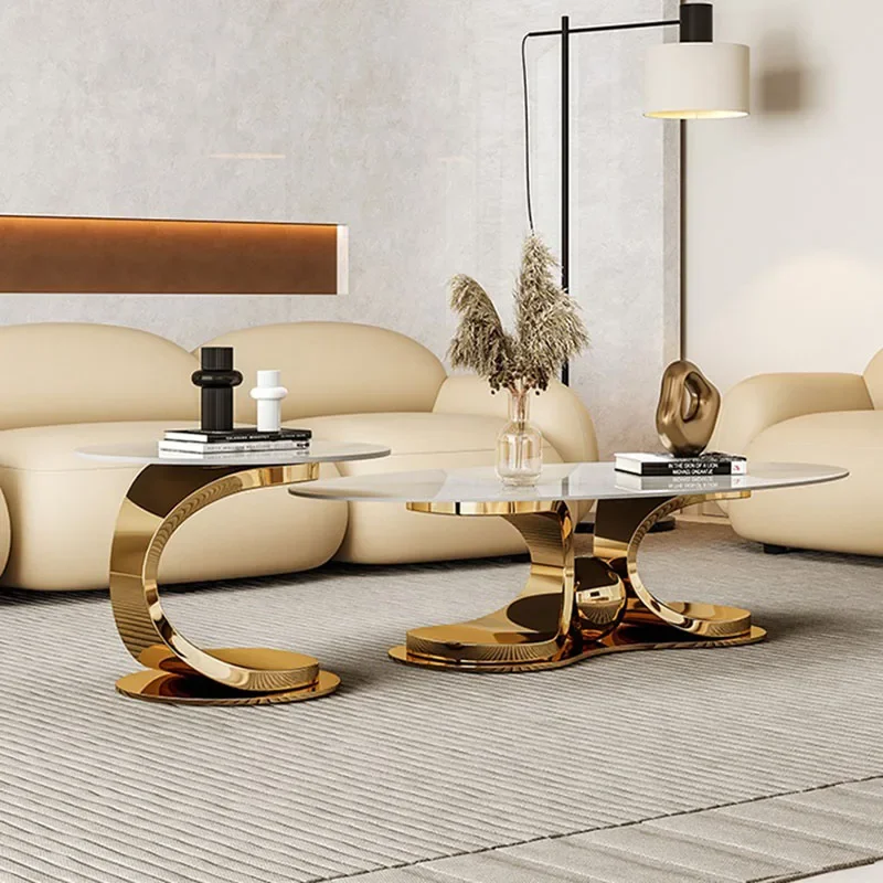Table-Basse-Blanche-de-Luxe-Design-Moderne-Minimaliste-Pieds-de-Table-d ...