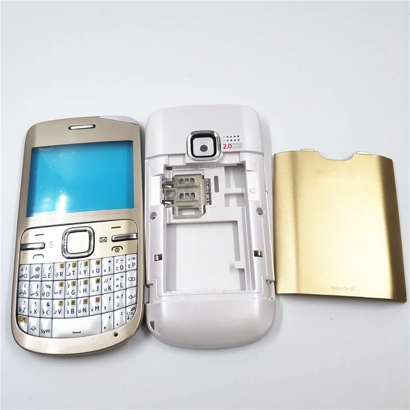 Full-Housing-Good-Quality-For-Nokia-C3-C3-00-Back-Case-Battery-Cover ...