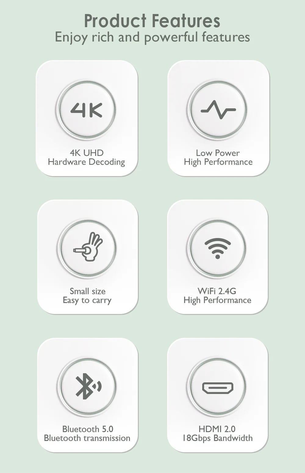 Récepteur-décodeur,Clé TV connectée T2 S905W2, 4K, Bluetooth 5.0, Android 11.0, WIFI 2.4G, 2G ...