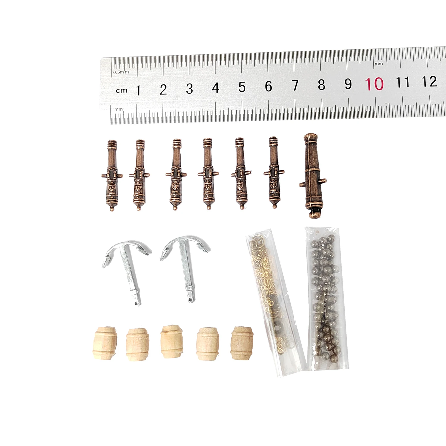 Scale-1-100-Halcon-model-Ship-Accessories-kit-Classical-cannon-Alloy ...
