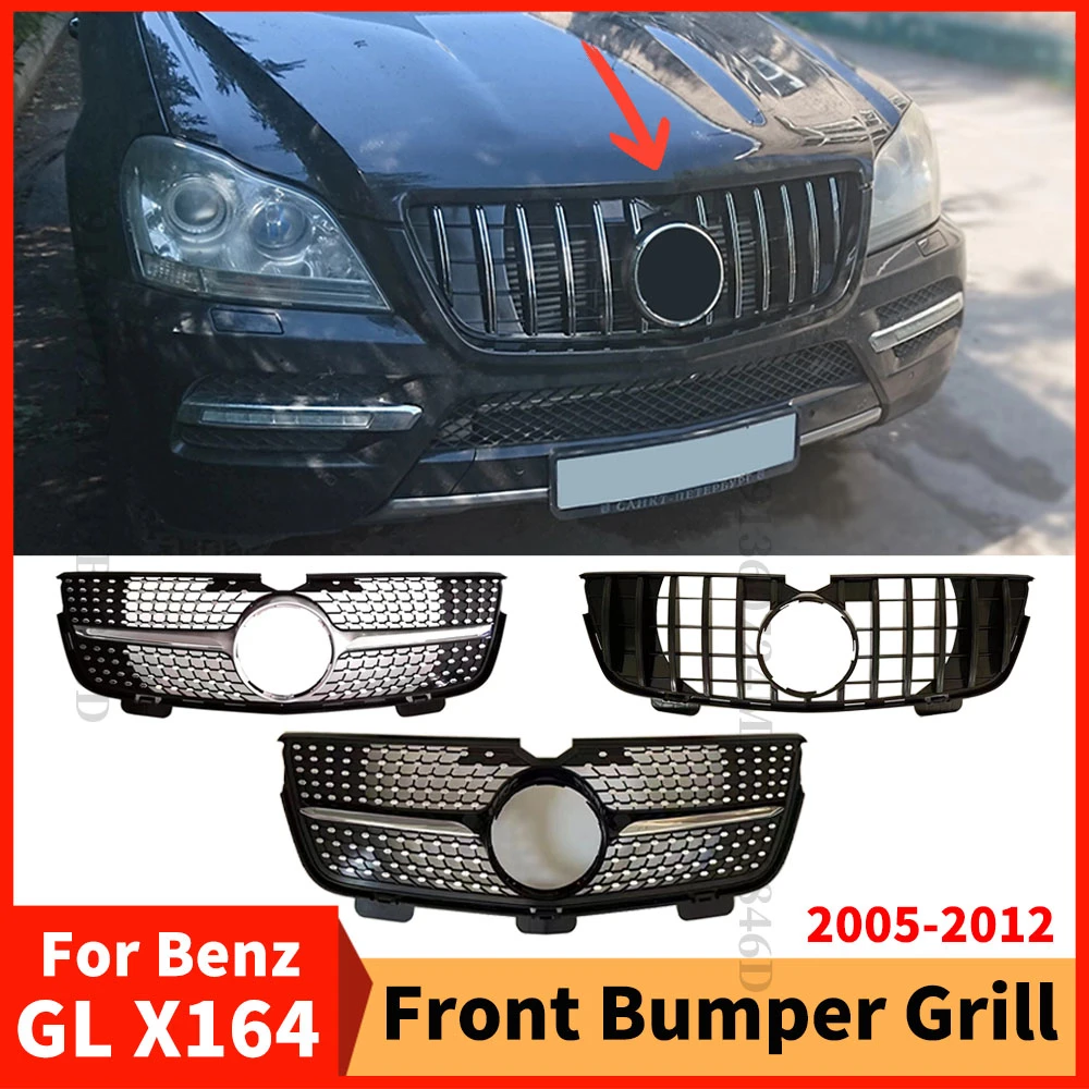 High Quality GT Diamond Front Hood Grille Bumper Grill Tuning ...