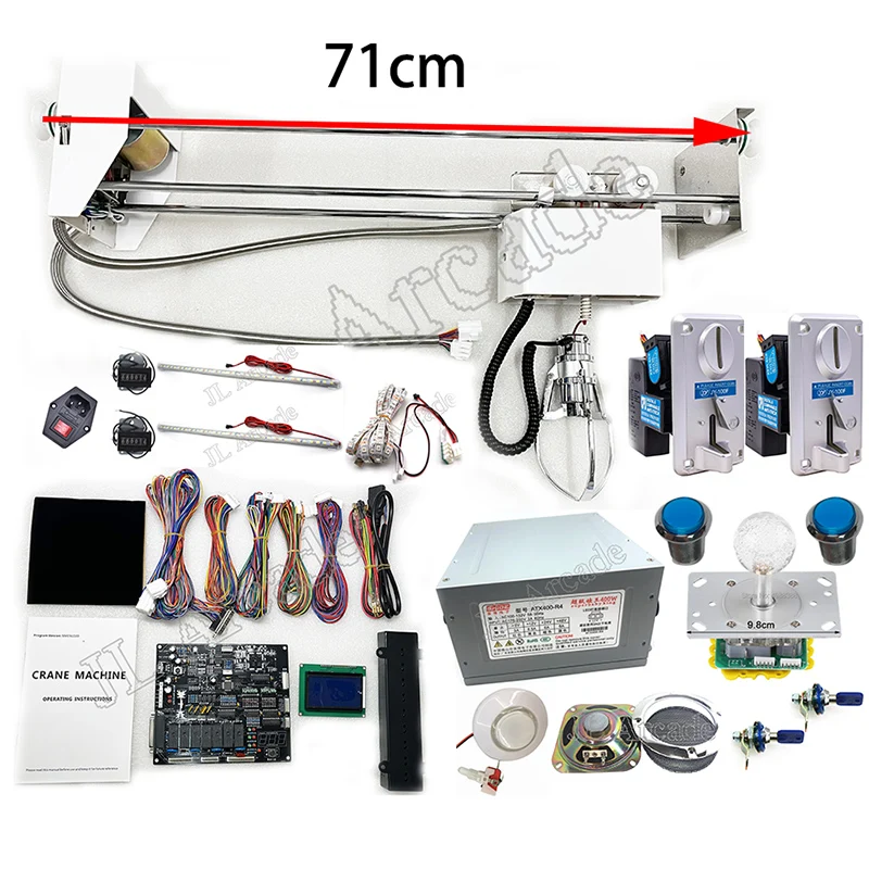Claw Crane Machine Vending Kit, Plush Toy Game Board, Stainless 71cm ...