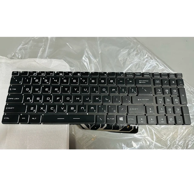 US/RU Per-key RGB backlit full color English Keyboard for MSI GE63 GE73 ...