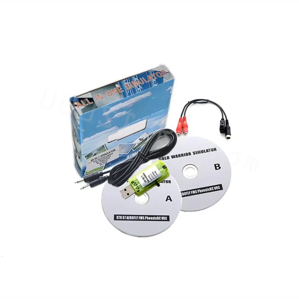 30 in 1 RC Simulator Dongle Wireless Cable USB RealFlight Freerider FMS ...