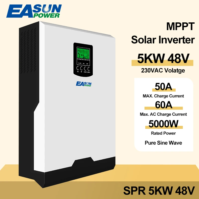 Easun-Power-5Kw-Hybrid-Solar-Inverter-220Vac-Output-Pure-Sine-Wave-50A ...