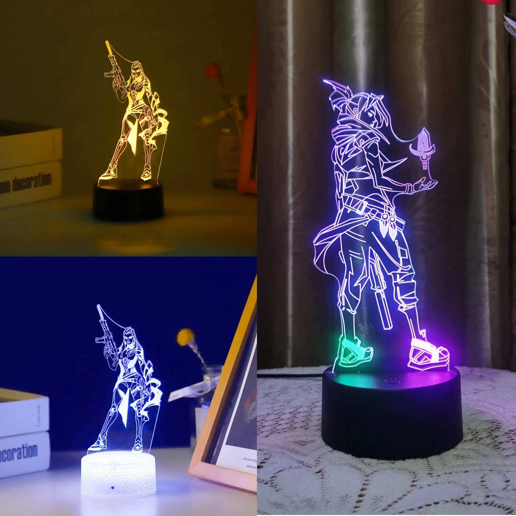 Valorant-3D-Led-Anime-Lamp-Game-Figure-Jett-Reyna-7-Colors-Night-Light ...