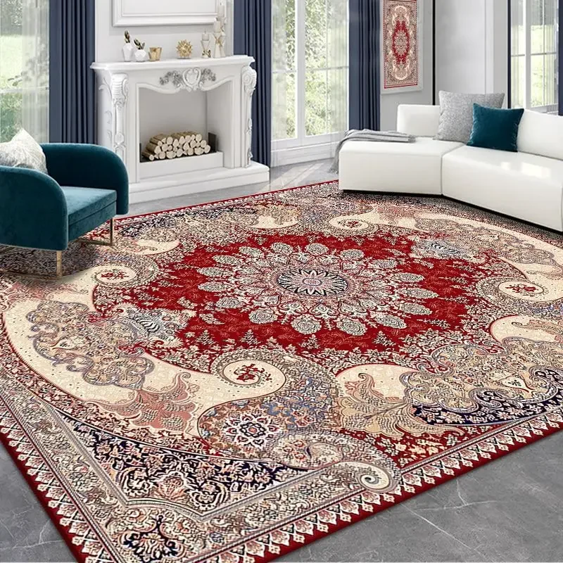 Persian-Style-Carpet-for-Living-Room-Home-Decoration-Retro-Lounge-Rug ...
